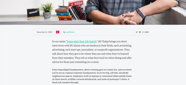 Intro Paragraph Block | BU Blocks