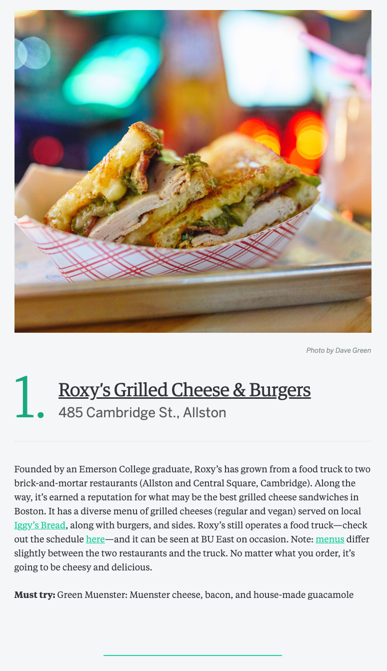 Listicle Block | BU Blocks